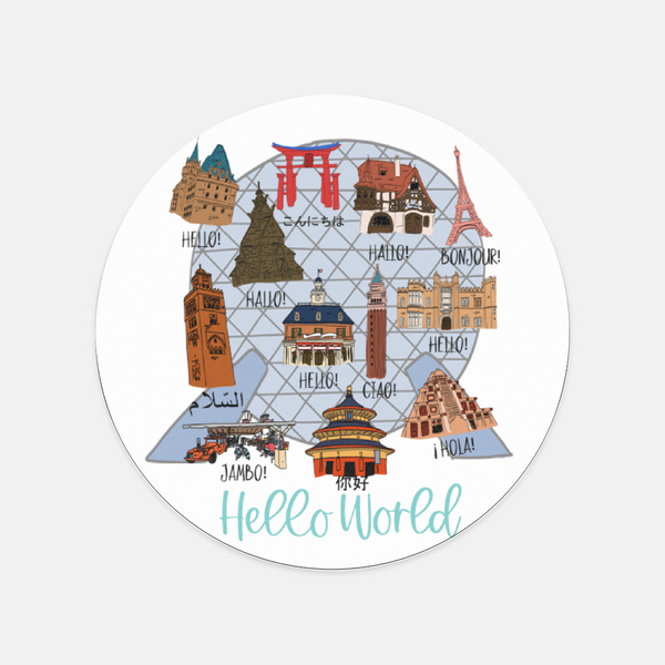 Disney Home Office Walt Disney World Epcot World Showcase Mouse Pad ...